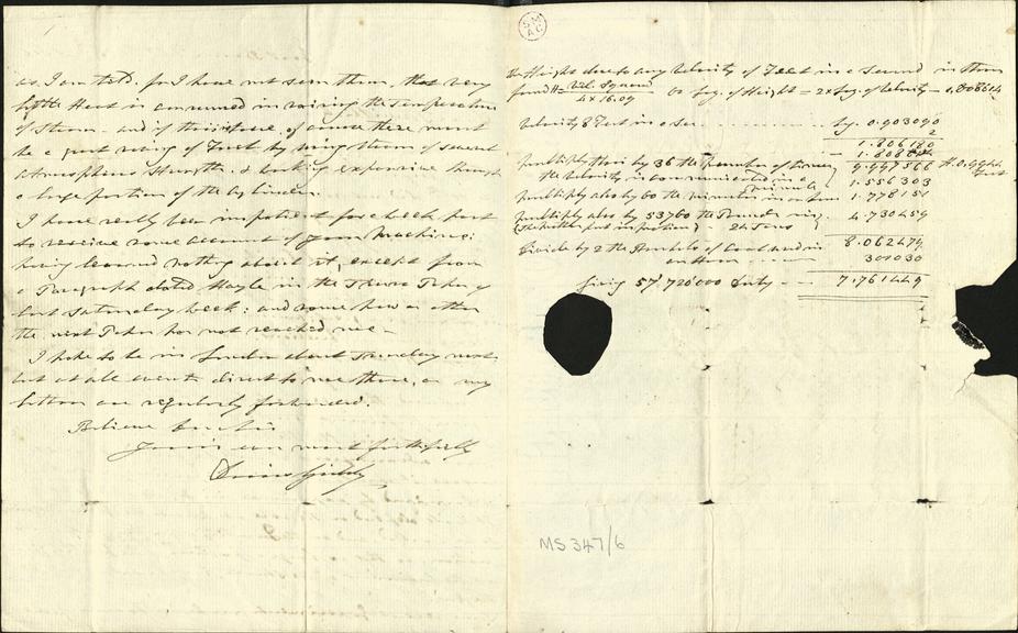 A letter to Richard Trevithick from Davies Giddy regarding Trevithick's ...