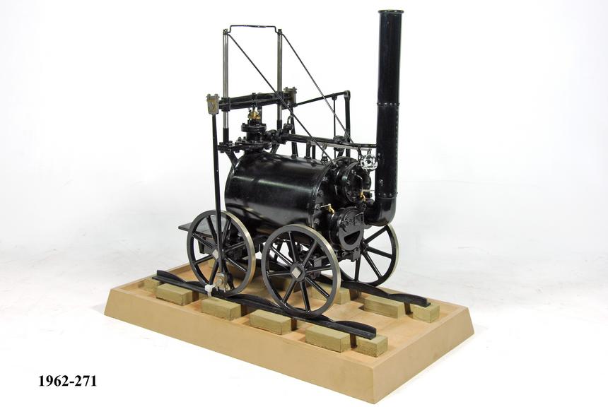 Conjectural model of Trevithick's locomotive 'Catch-me-who-can ...