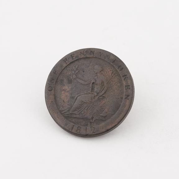 Sheffield penny token, 1812. | Science Museum Group Collection