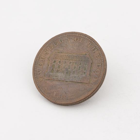 Token, copper, 34mm diameter. Sheffield workhouse penny | Science ...