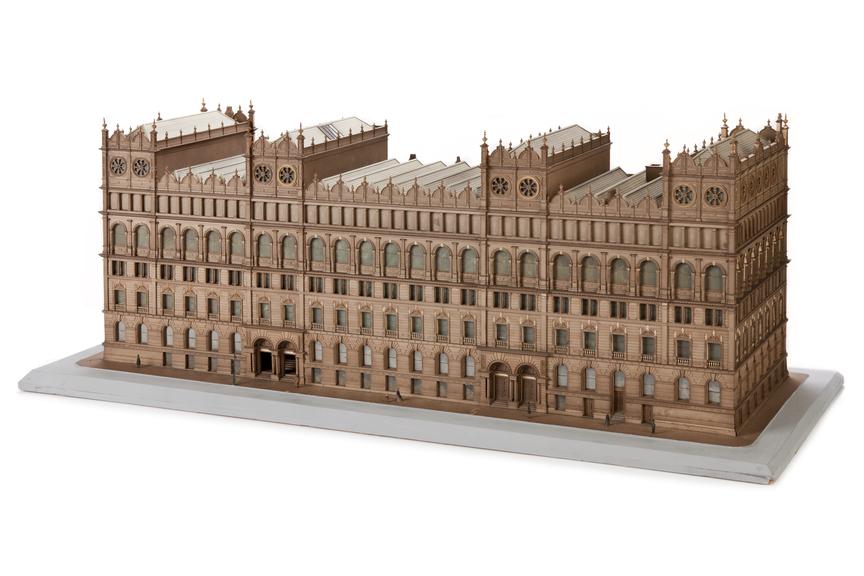 Architect's model of S&J Watts' warehouse | Science Museum Group Collection