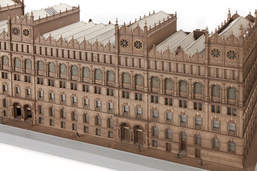 Architect's model of S&J Watts' warehouse | Science Museum Group Collection