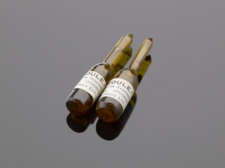 12 ampoules of ferruginous neurasthenic serum, London England, 1893 ...