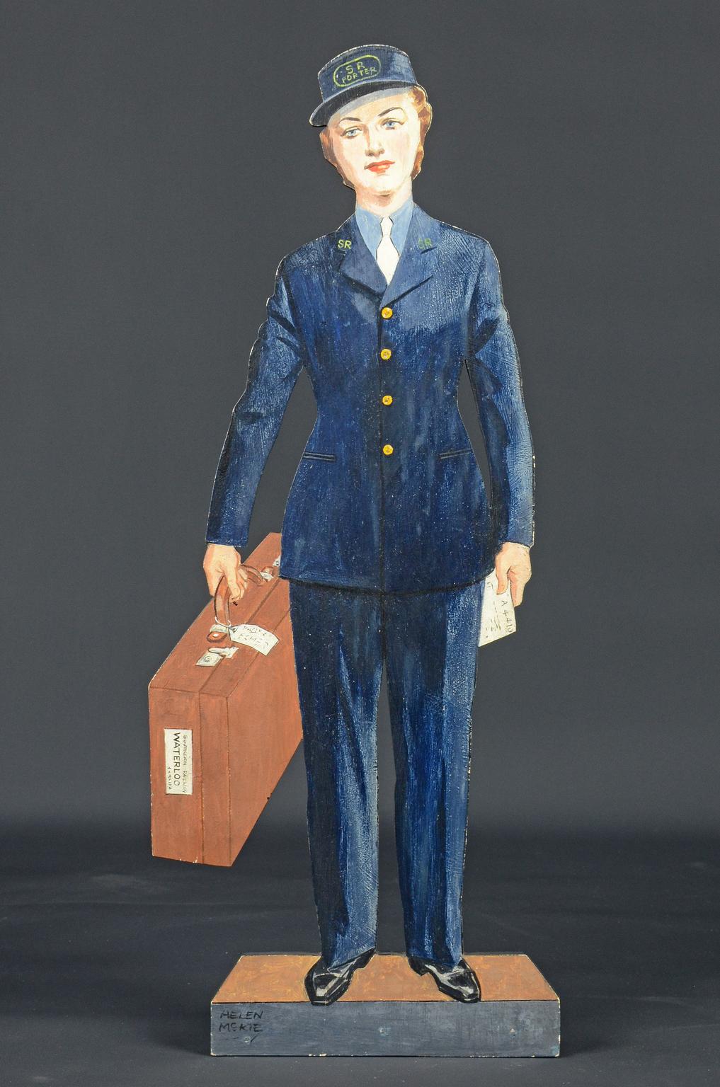 Model figure, female porter - Southern Railway | Science Museum Group ...
