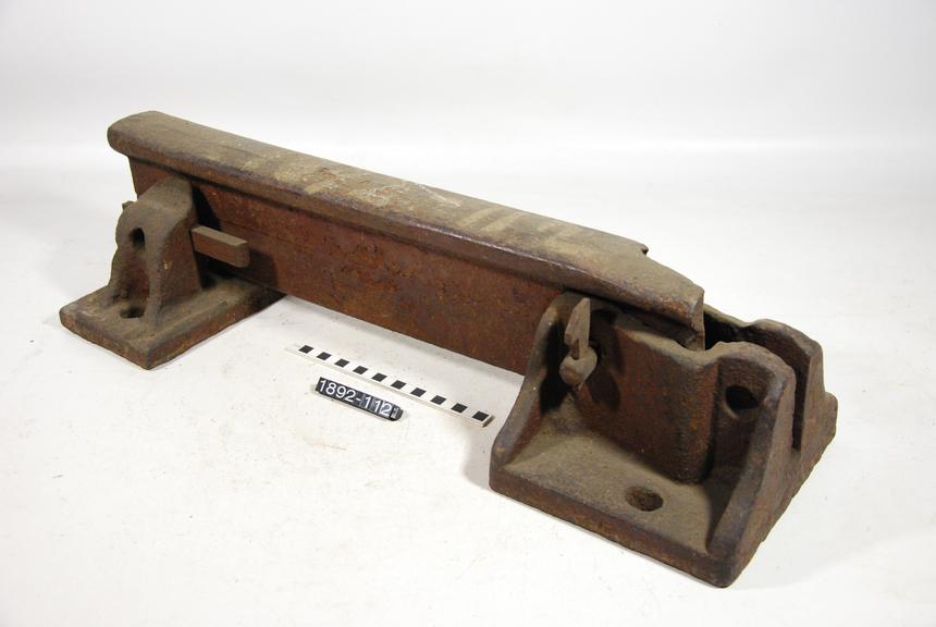 Single Headed Girder Rail, with One Joint Chair | Science Museum Group ...