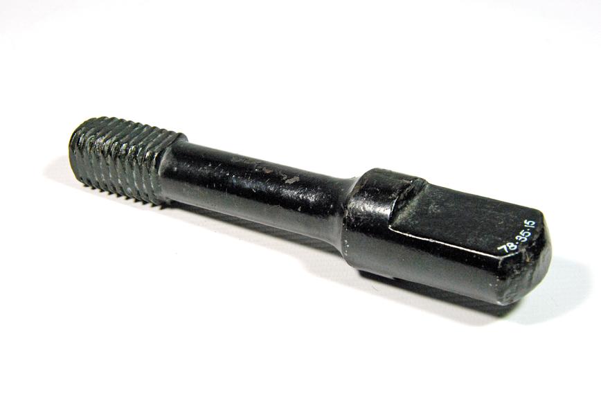 Threaded tap from a set of seven in painted black metal | Science ...