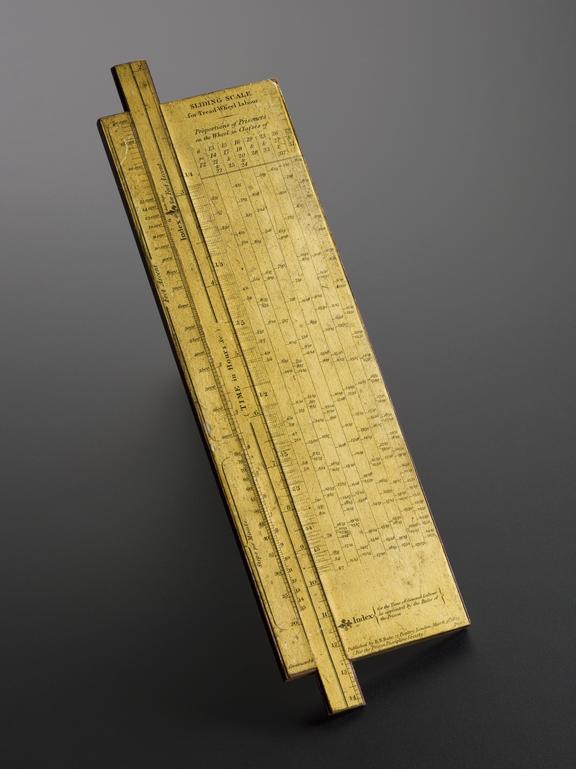 Slide rule for calculation of treadwheel labour | Science Museum Group ...