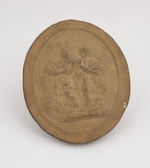 Plaster cast of women holding fruit and flowers | Science Museum Group ...
