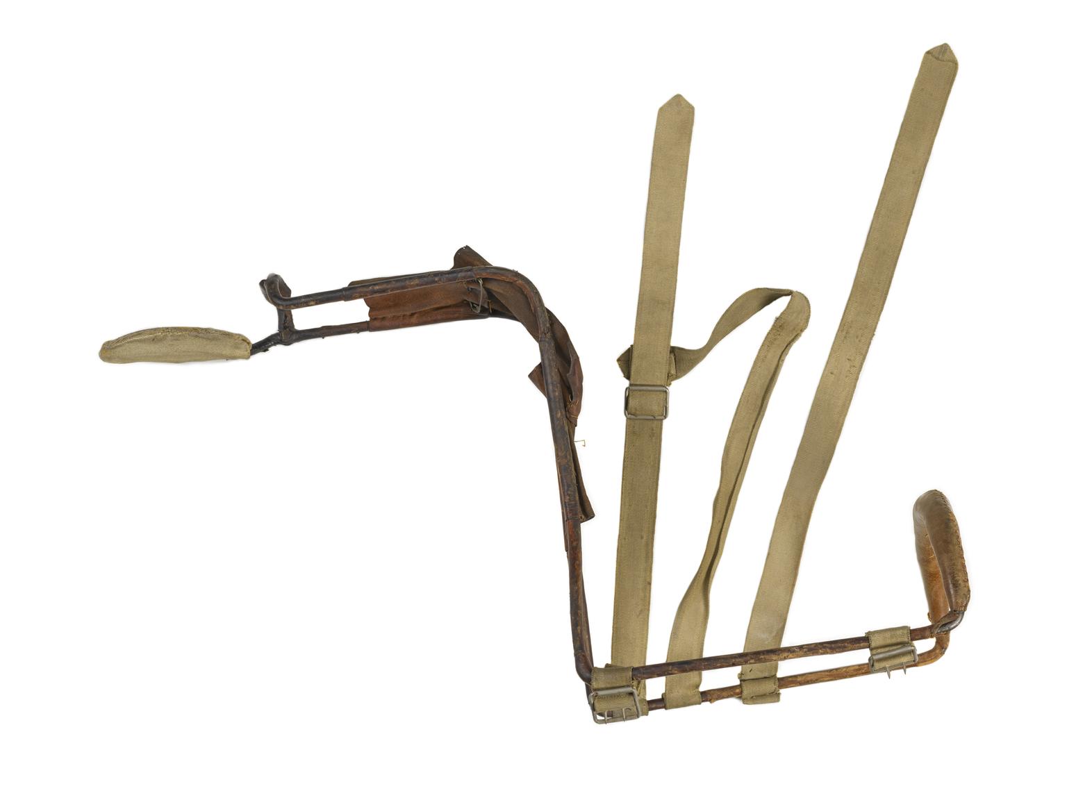 Leather and canvas arm splint worn by a child with polio | Science ...
