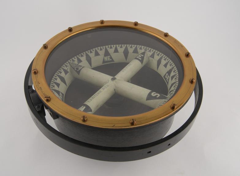 Ritchie's patent liquid compass with hollow metal cross type compass ...
