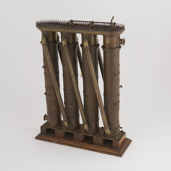 Model of 4-tower annular gas condenser | Science Museum Group Collection