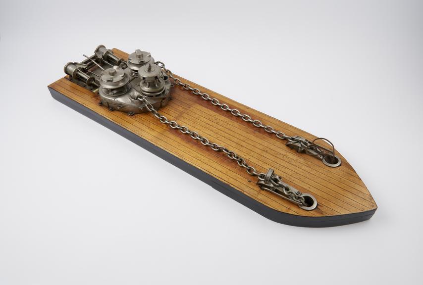Model of Samuel Baxter's vertical anchor cable windlass | Science ...