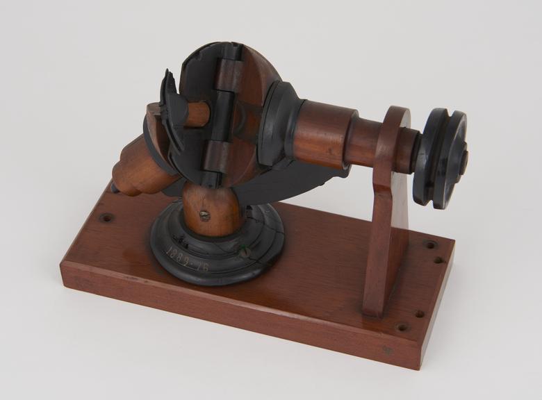 Wooden model of Beauchamp Tower's patent 1879 "spherical" engine ...