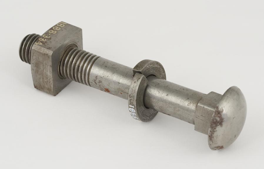 Harvey's patent 1886 spring lock washer viz: 1 example and bolt 3/4 ...