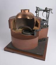 Model of Brunton's patent revolving grate and mechanical stoker ...