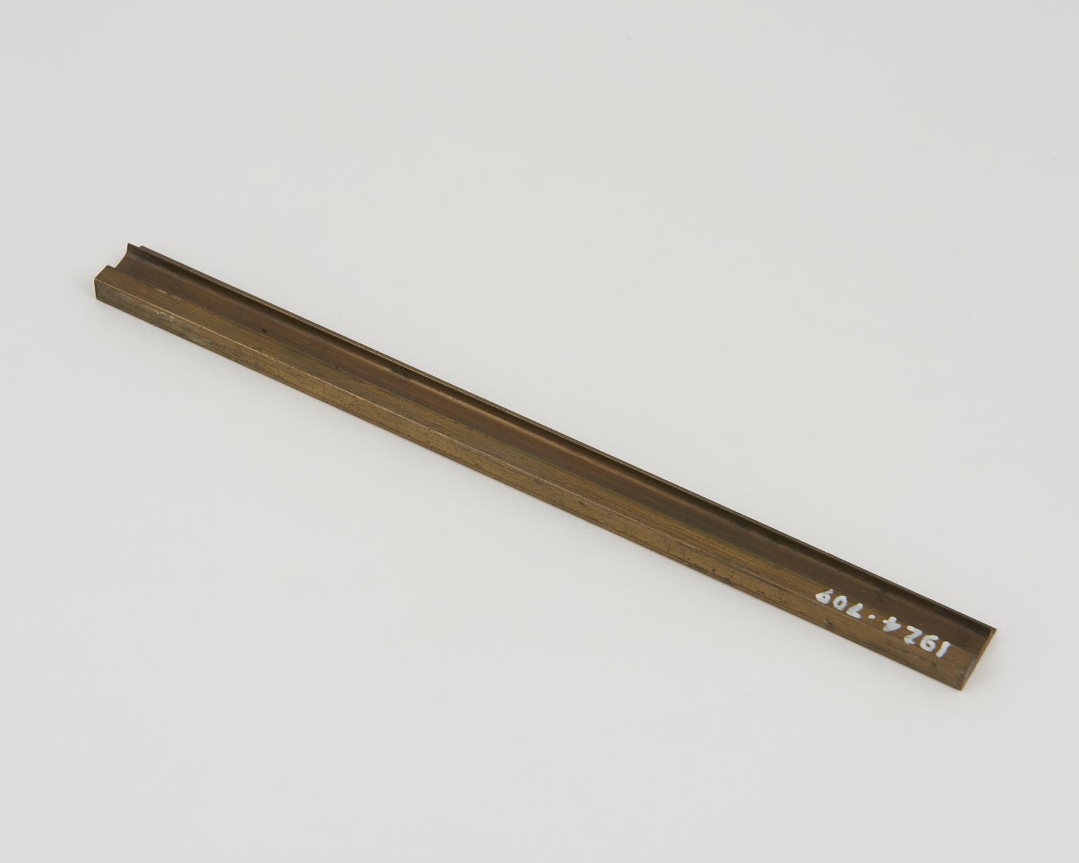 Brass dummy strip | Science Museum Group Collection