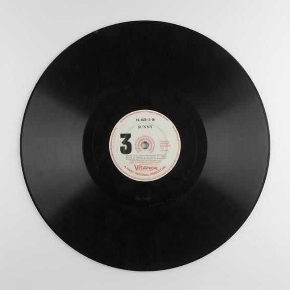 Vitaphone disc for sound film 'Sunny' (1930, USA) | Science Museum ...