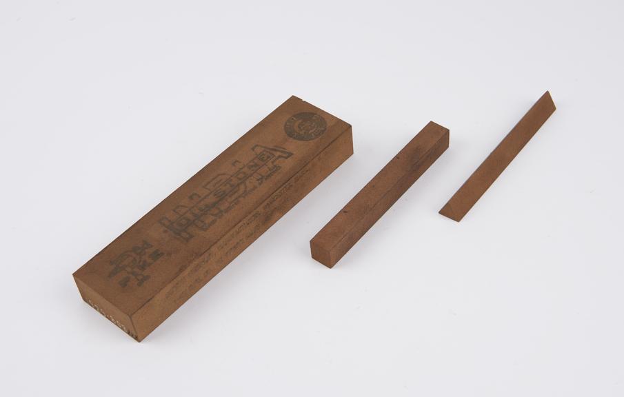 Three india oil stones | Science Museum Group Collection