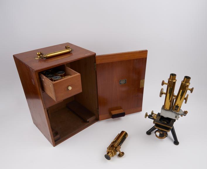 Watson Microscope No.17615 with binocular attachment of the Watson ...