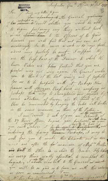 Papers relating to the work of Simon Goodrich | Science Museum Group ...