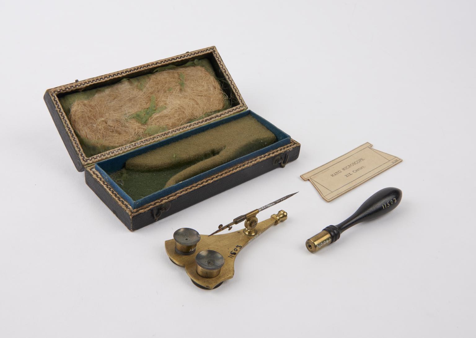 Double objective compass microscope | Science Museum Group Collection
