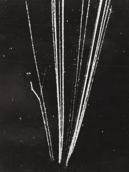 Photograph showing an atomic transmutation produced by an alpha x-ray ...