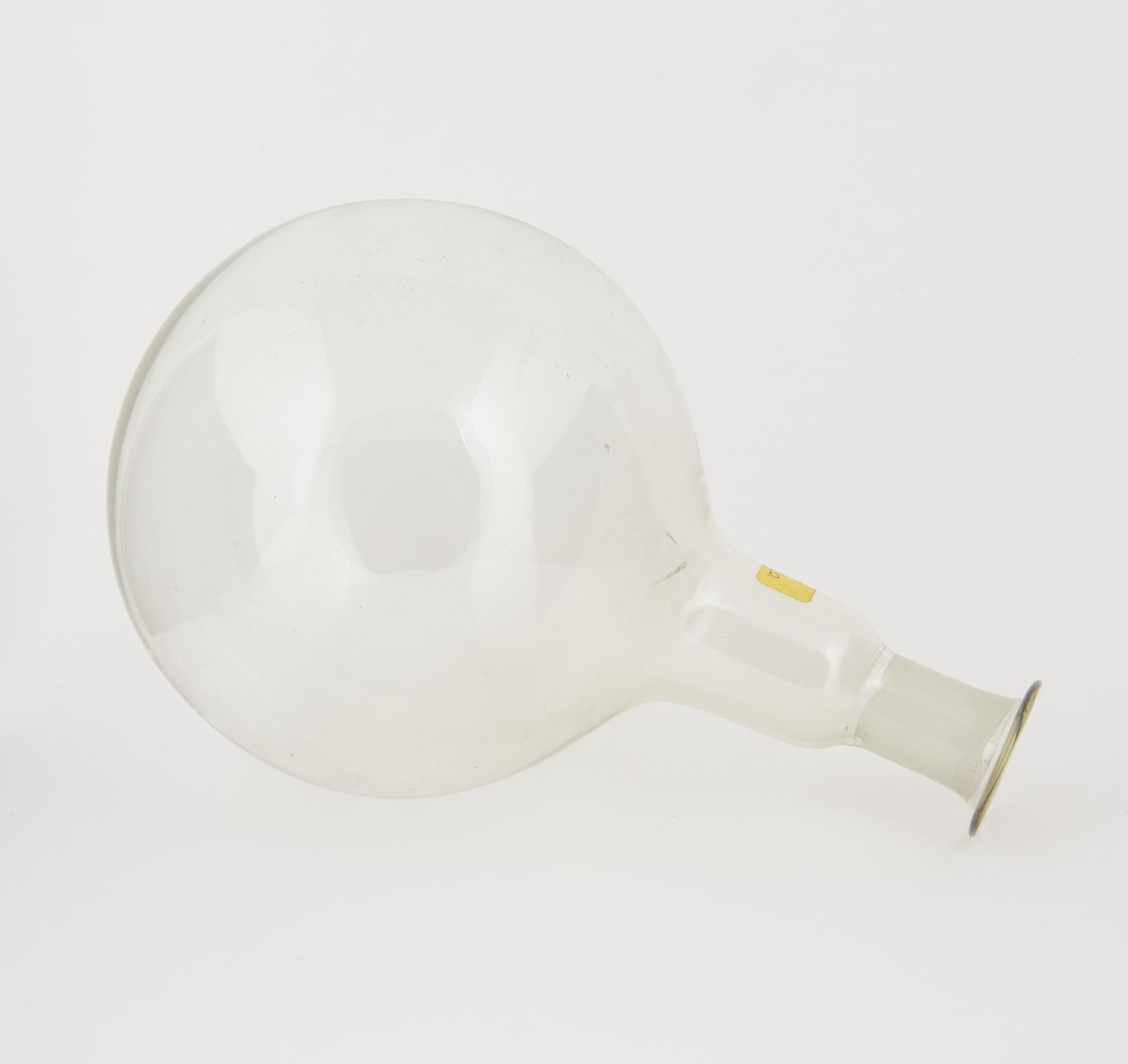 500ml round bottomed glass flask with narrow ground glass neck ...