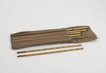 Gauging rod in six 10-inch sections graduated for imperial gallons ...