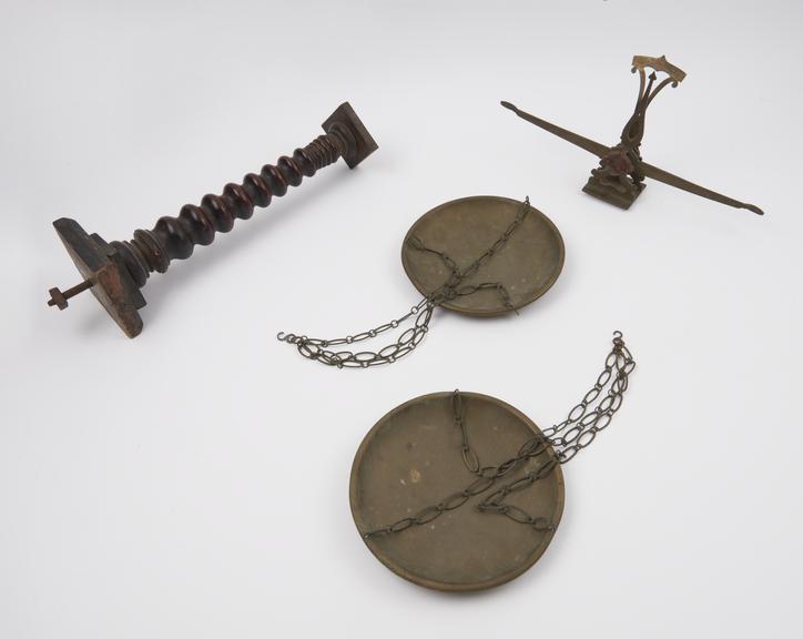 Weighing scale components | Science Museum Group Collection