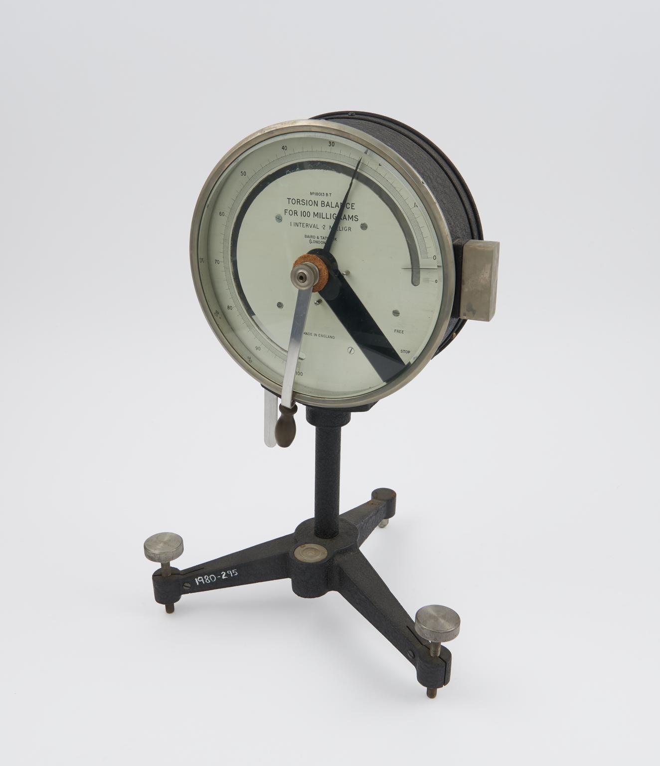 Torsion balance to weigh up to 100 mg made by White Electical ...