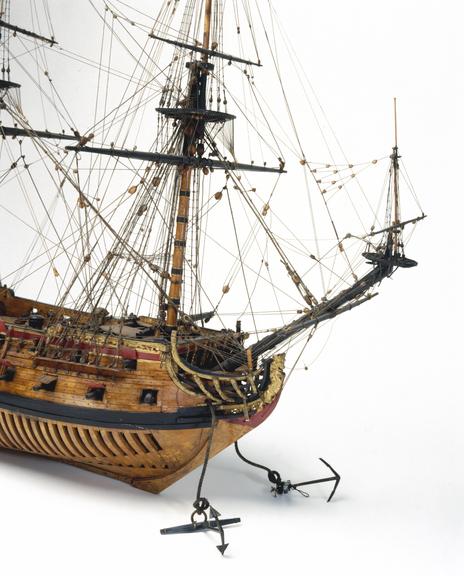 Contemporary Navy Board model, of a rigged 60-gun ship | Science Museum ...