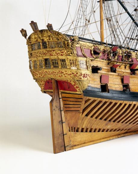 Contemporary Navy Board model, of a rigged 60-gun ship | Science Museum ...
