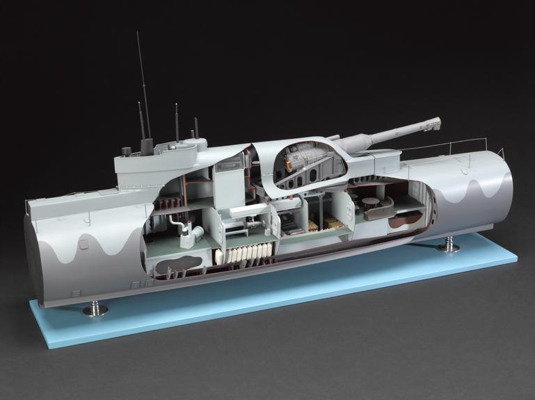 Model of midship portion of H M submarine 'M1' | Science Museum Group ...