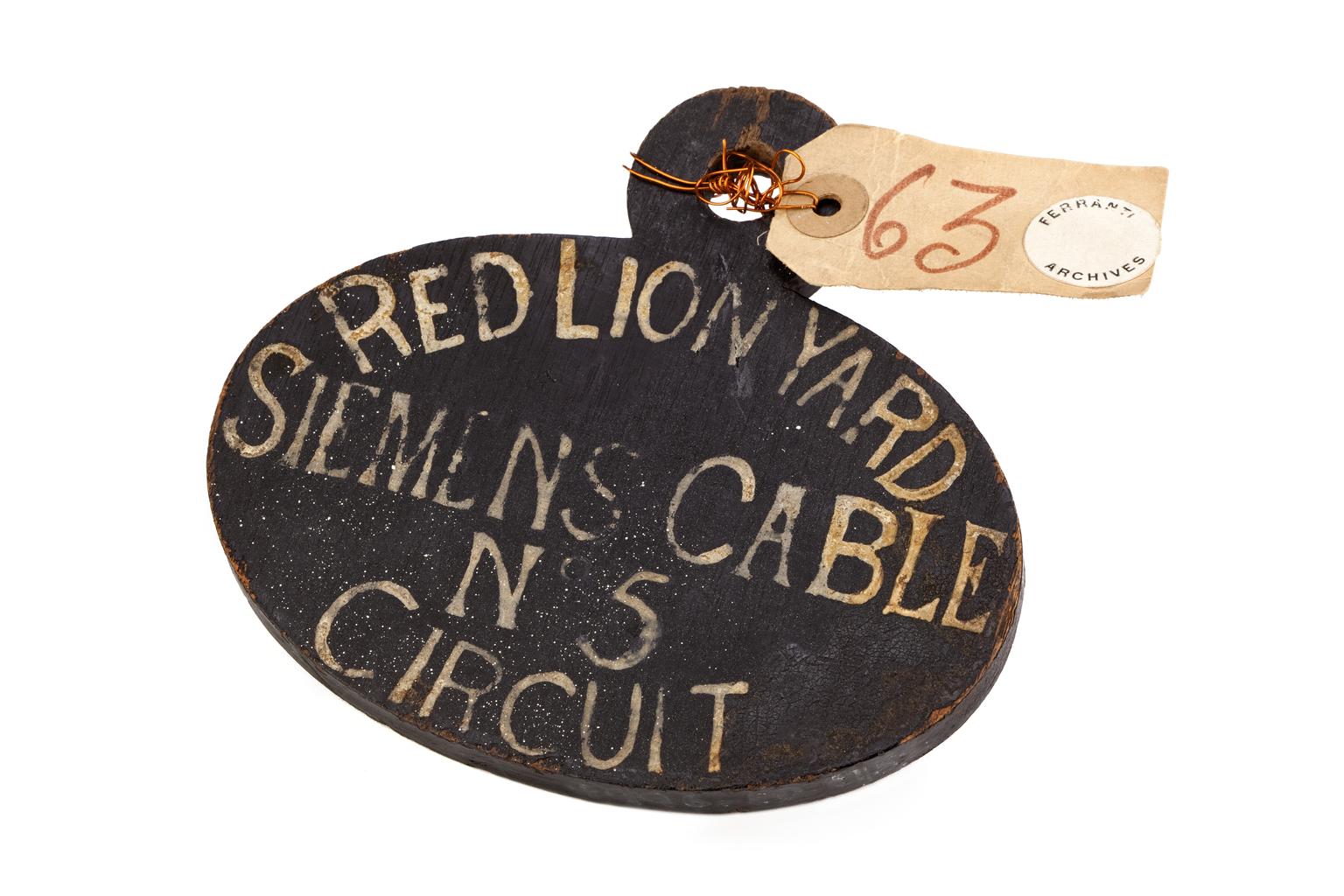Four cable labels | Science Museum Group Collection