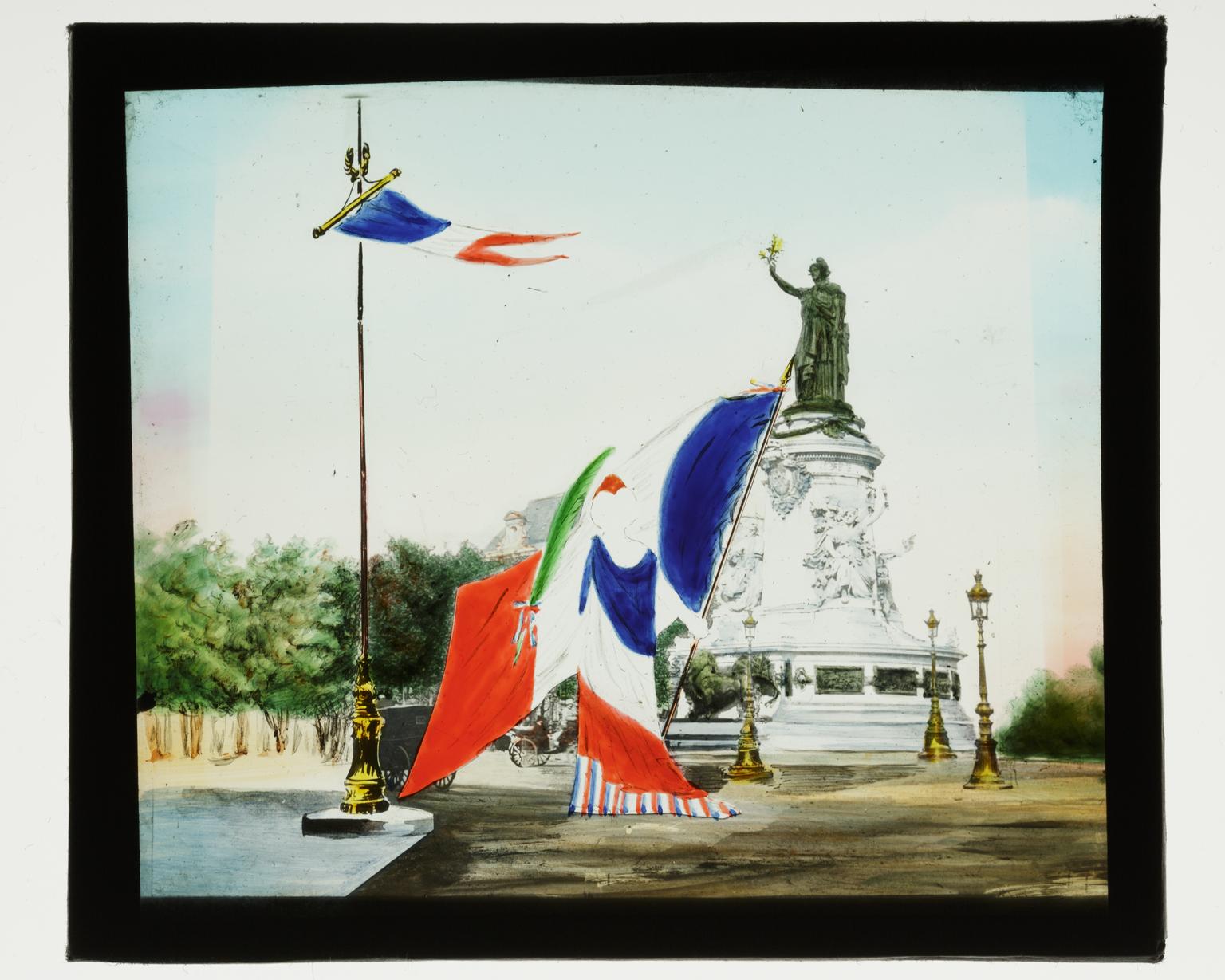 Magic lantern pose slide | Science Museum Group Collection