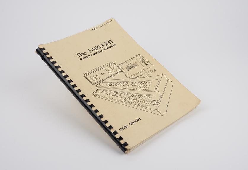User manual for Fairlight Computer Musical Instrument | Science Museum ...
