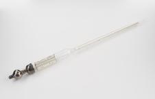 Thermo-hydrometer for glue with paper scale showing temperature ...