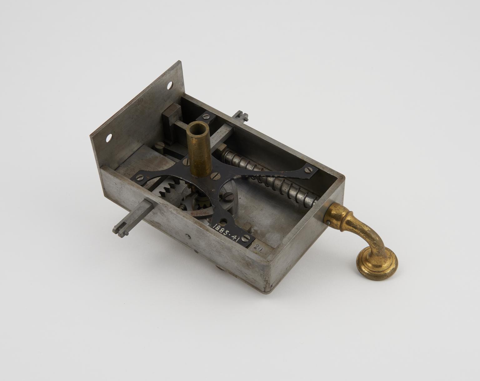 Model of a lock with two keys | Science Museum Group Collection