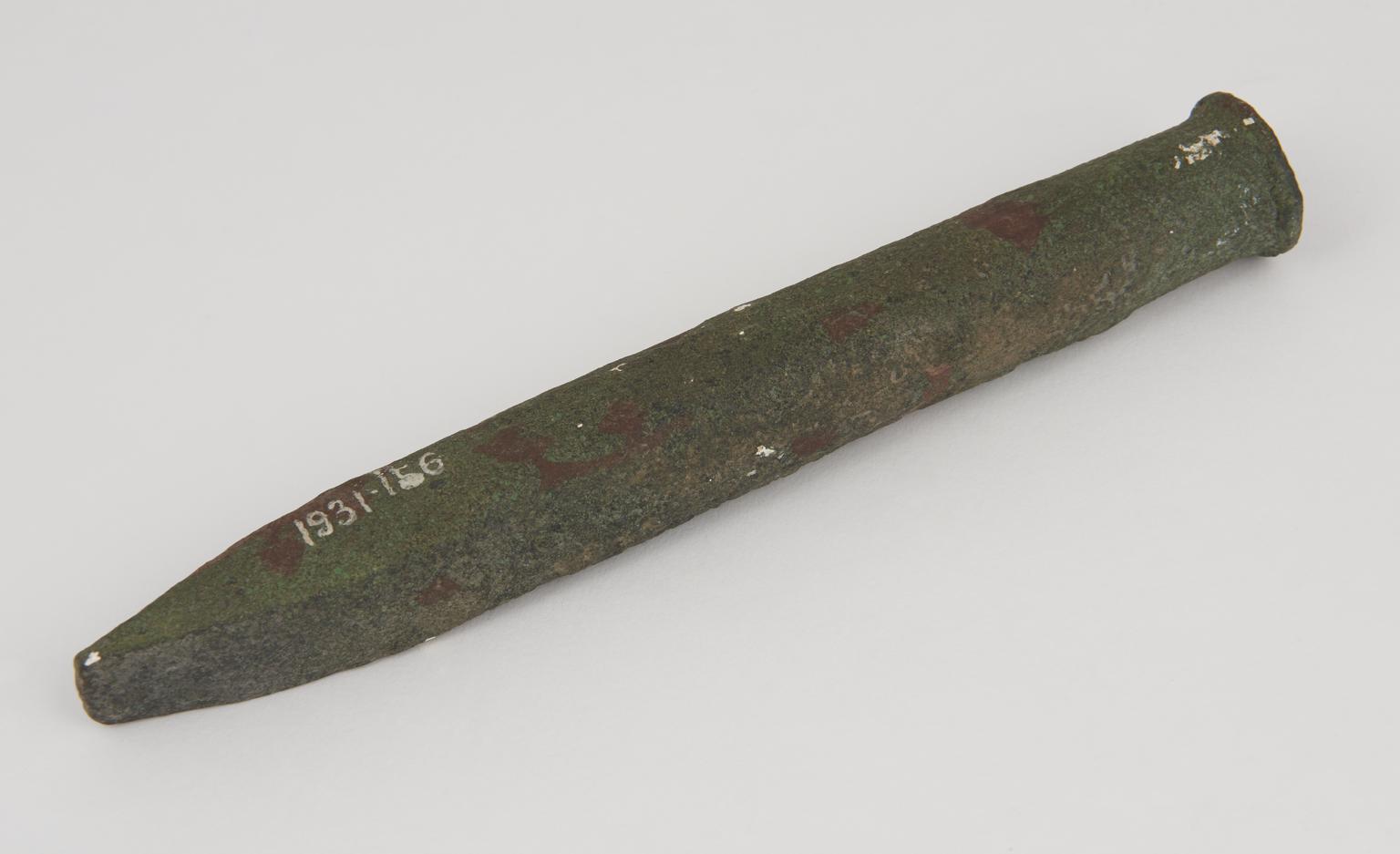Plaster replica of mason's chisel | Science Museum Group Collection