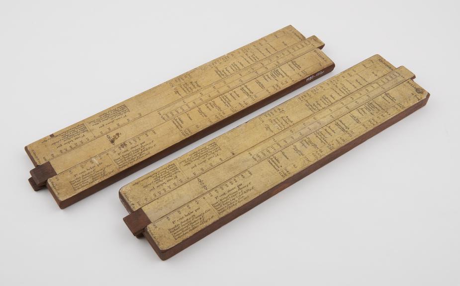 Two double sided inscribed rules | Science Museum Group Collection