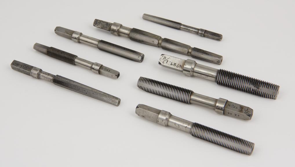 Nine taps with tapered flats | Science Museum Group Collection