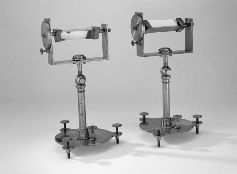 One of a pair of prisms in frames | Science Museum Group Collection