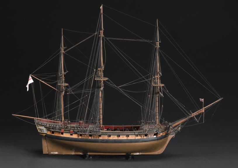 Model of a 28 gun frigate | Science Museum Group Collection