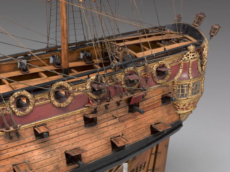Contemporary Navy Board model, of a rigged 60-gun ship | Science Museum ...