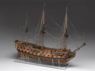 Contemporary Navy Board model, of a rigged 60-gun ship | Science Museum ...