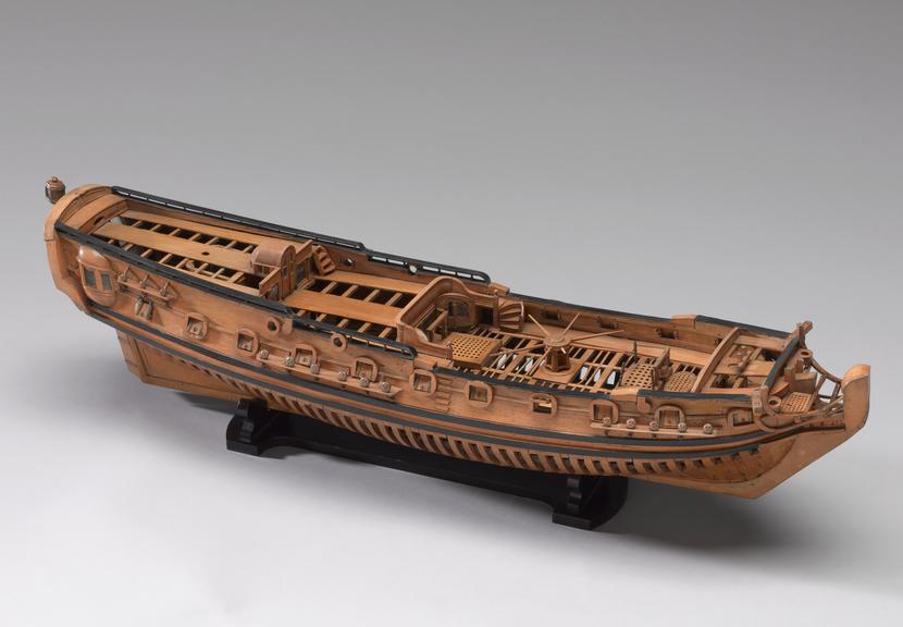 Contemporary dockyard model of the Royal Yacht 'Royal Caroline ...