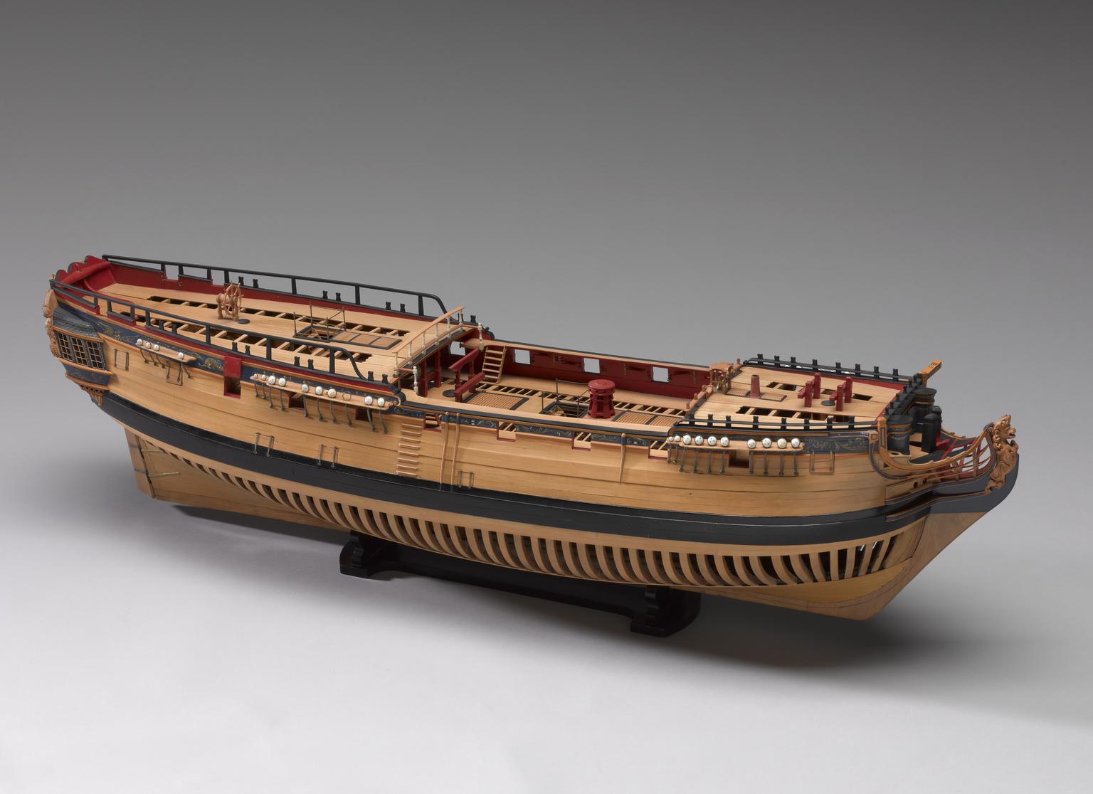 Contemporary dockyard model (unrigged) of a 20-gun ship | Science ...