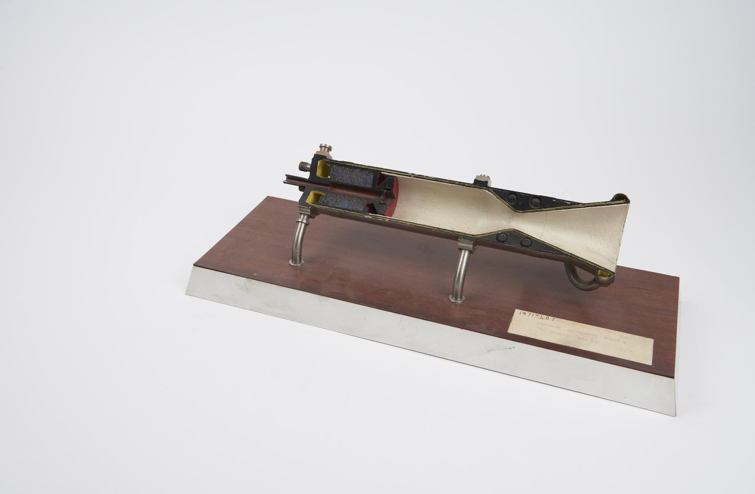 Rocket chamber, sectioned, for Jindivik aircraft | Science Museum Group ...