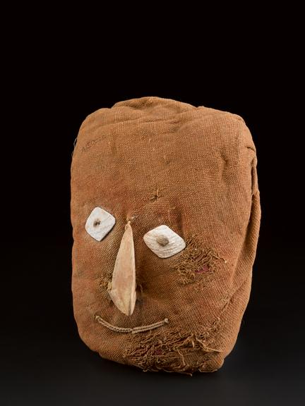 Inca initation head of stuffed canvas | Science Museum Group Collection