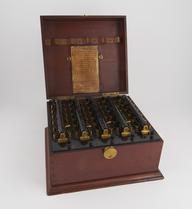 Bank of seven Weston standard cells | Science Museum Group Collection